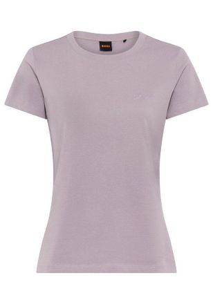 HUGO BOSS T-Shirt Esogo Premium Damenmode mit Rundhals, Strassapplikation
