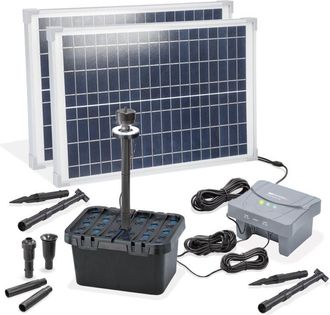 Esotec Solar Teichfilterset Profi 50/1400 led LiFePo4 Akku Solarmodule 100954 - Esotec