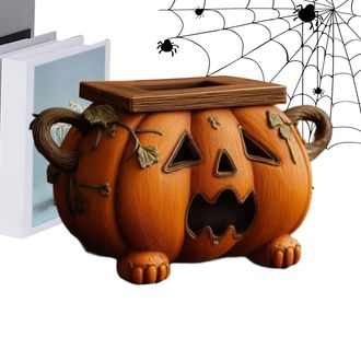 Generic Stoffkastenabdeckung zur Erh&ouml;hung der Dekoration, Organizer f&uuml;r Toilettenpapierhalter, K&uuml;rbis-Aufbewahrungs-Organizer, dekorativer Spender f&uuml;r K&uuml;che, 