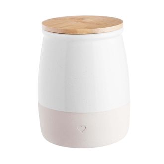 Butlers Vorratsdose mit Deckel 1200 ml Steinzeug - ME TIME - Gro&szlig;e Aufbewahrungsdose luftdicht | Vorratsbeh&auml;lter K&uuml;che mit Silikondichtung f&uuml;r Mehl Zucker Kaf