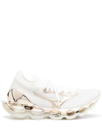 Mizuno x Sorayama baskets Wave Prophecy - Blanc