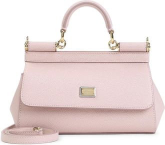 Dolce & Gabbana Femme, Sacs, Rose, Taille: ONE Size Small Sicily Handbag