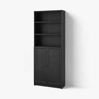 IKEA BILLY / OXBERG B&uuml;cherregal mit T&uuml;ren