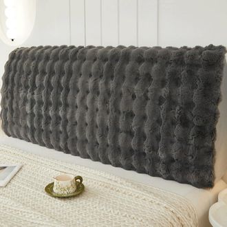 Generic Bettkopfteilschutz Bettr&uuml;ckenbezug Hochwertiger, Dicker Und Flauschiger Kopfteilbezug Dehnbarer, Weicher Und Bequemer Staubdichter Kopfteil Hussen Sch