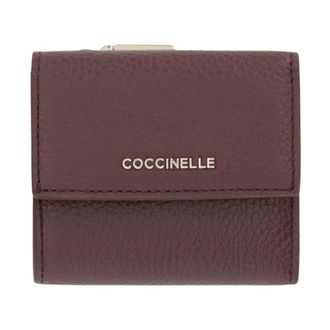 Coccinelle MW5 Portefeuille Souple M&eacute;tallis&eacute; - Femme - Accessoires - Brun - Taille: ONE Size