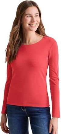 Cecil T-Shirt &agrave; col Rond pour Femme, Juicy Orange, S