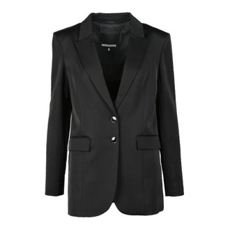Patrizia Pepe Femme, Vestes, Noir, Taille: 42 FR Veste en viscose au style unique