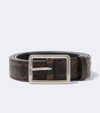 Bottega Veneta Ceinture en cuir Intrecciato