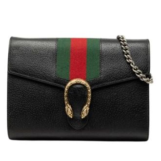 Gucci Pre-owned Cuir sacs-gucci - Femme - Pre-owned - Noir - Taille: ONE Size