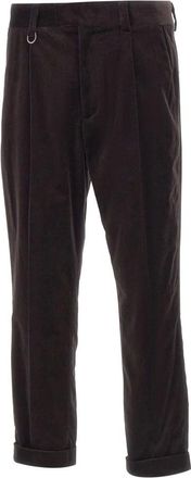 Paolo Pecora Homme, Pantalons, Brun, Taille: M Pantalon en Velours Stretch