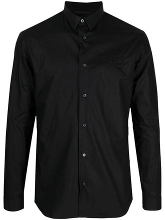 Philipp Plein chemise &agrave; boutonni&egrave;re devant - Noir