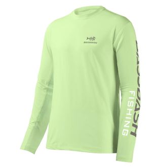 Bassdash Angeln T-Shirt Fishing Langarm Wasser UPF 50+ Shirt Rashguard Angelbekleidung UV Sonnenschutz