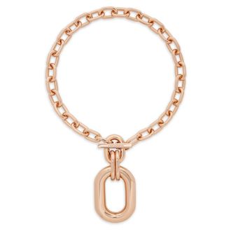 Paco Rabanne Ikonic Ros&eacute;gold Link Halskette - - Accessories - Damen - Rosa - ONE SIZE