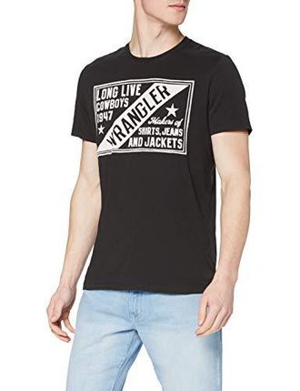 Wrangler Th&eacute; Americana T-Shirt, Faded Black, XL Homme