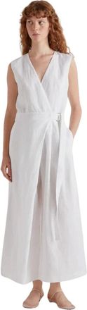 Meimeij Femme, Combinaisons et Ensembles, Blanc, Taille: 38 FR Long Sleeveless Jumpsuit