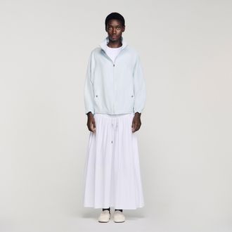 Sandro Blouson oversize col montant brod&eacute;