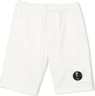 C.P. Company Cotton-Elastane Cargo Cargo Shorts - White