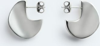 Bottega Veneta Boucles doreilles Disc petit format - Argent - Femme - Unisex