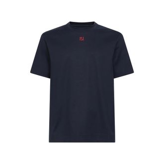 Fendi FF Selleria T-Shirt - - Tops - Herren - Blau - M