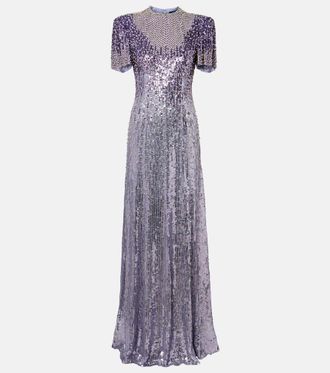 Jenny Packham Robe longue Jourdain à ornements