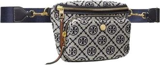 Tory Burch Femme, Sacs, Bleu, Taille: ONE Size T Monogram Mini Sac Ceinture