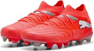 Puma Unisex Future 9 Match FG/AG Fu&szlig;ballschuh, leuchtendes Rot, Wei&szlig;, Schwarz, Silber, Gr&ouml;&szlig;e 44, Glowing Red PUMA Wei&szlig; PUMA Schwarz PUMA Silber, 44.5 EU