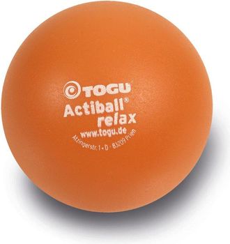 Togu Actiball Relax luftgef&uuml;llter Faszienball Massageball Faszienmassageball, Orange, M, 8 cm &oslash;