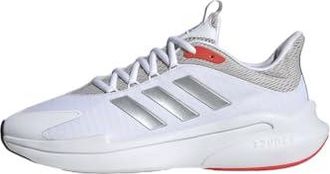 adidas Homme AlphaEdge + Shoes, White/Silver Metallic/Bright Red, 47 1/3 EU