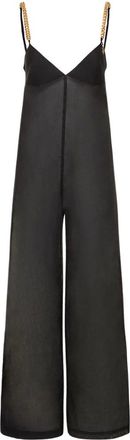Stella McCartney Femme, Combinaisons et Ensembles, Noir, Taille: 40 FR Combinaison &eacute;l&eacute;gante avec col en V