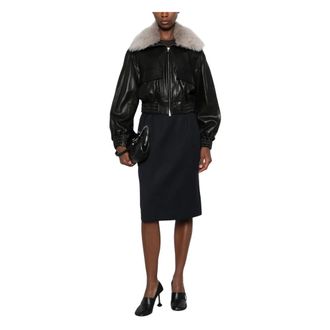 Vivienne Westwood Jupe Midi Boutonn&eacute;e - Femme - Jupes - Noir - Taille: 38 FR