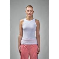 Ganni Soft Cotton Rib Tank Top