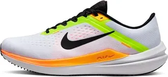 Nike Nike Homme Air Winflo 10 Running Shoe, White/Black-Volt-Laser Orange, 44 EU