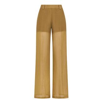 Seventy Wide Hosen - - Trousers - Damen - Braun - S