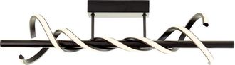 Brilliant Plafonnier led Brilliant Amalie 80cm noir, m&eacute;tal/plastique, 1x led int&eacute;gr&eacute;e, 16 w, (flux lumineux : 2100lm, couleur de la lumi&egrave;re : 3000K)