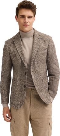 Bugatti Herren Reverskragen Sakko 898133-89260 Modern Fit, Jersey mit Stretch, Klein-Dessin, Wolle-Baumwolle-Mix