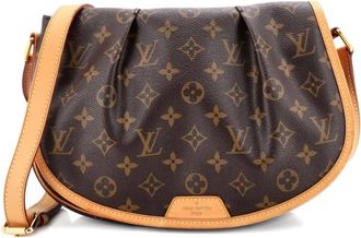 Louis Vuitton Menilmontant Handbag Monogram Canvas PM shoulder bag - Braun