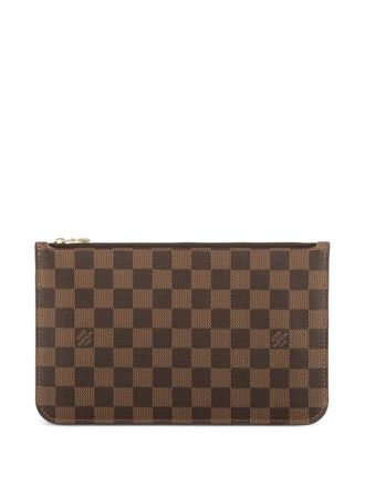 Louis Vuitton 2000s Damier Azur Clutch - Braun