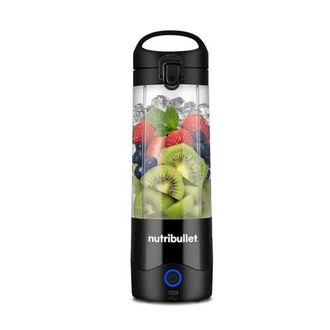 NutriBullet Mixeur portable noir - Lame dextraction puissante, tasse de 475 ml, couvercle &agrave; emporter, c&acirc;ble de charge USB-C et guide de lutilisateur (fran&ccedil;ais non