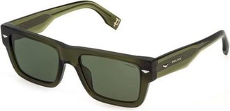 Police Homme, Accessoires, Vert, Taille: 54 MM Supernova 1 Splq87E Lunettes de soleil