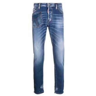 Dsquared2 Relax Long Crotch Jean Blaue Jeanshose