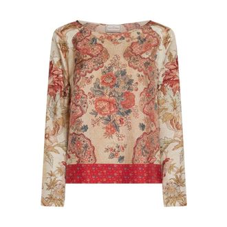 Pierre-Louis Mascia Femme, Blouses et Chemises, Multicolore, Taille: 40 FR Blouse Aloe