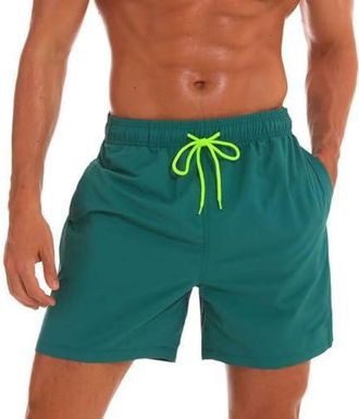 Generic HUIWDP Short de bain d&eacute;t&eacute; pour homme - Style d&eacute;contract&eacute; - Surf - Short de sport - Taille &eacute;lastique, A11, 4XL