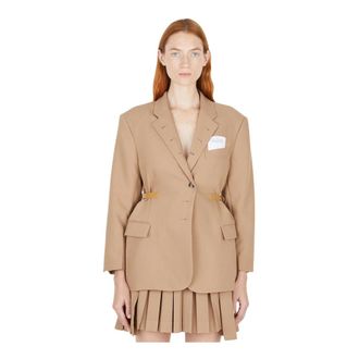 Rokh Femme, Vestes, Brun, Taille: 38 FR Blazer Multi-Boutonni&egrave;res