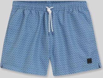 HUGO BOSS Regular Fit Badeshorts mit Logo-Patch Modell VIBE
