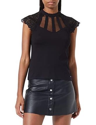 Morgan Femme 222-demane T-shirt, Noir, XL EU