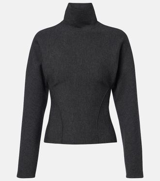 Alaia Ala&iuml;a Pull en laine m&eacute;lang&eacute;e