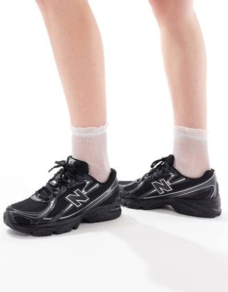 New Balance 740 - Baskets - Noir/argent métallisé