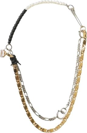 Magliano Homme, Accessoires, Jaune, Taille: ONE Size MultiChain Statement Necklace