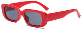 Generic Lunettes De Soleil &Agrave; Petite Monture For Hommes Et Femmes, Polyvalentes, For Vacances, F&ecirc;te, Plage, Conduite(Red)