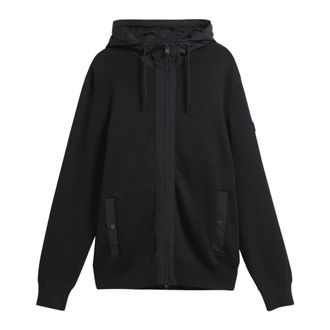 Barbour Sweat &agrave; capuche zipp&eacute; en maille - Homme - Sweatshirts et sweats &agrave; capuche - Noir - Taille: XL